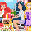 Princesses Visiting Belle Dress Up Game